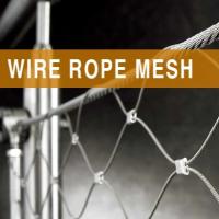China Ss 304 316 Stainless Steel Rope Mesh For Bird Cable Wire Mesh for sale