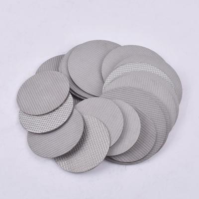 China Custom Cut Precision 0.5-300μm Multi Layer Sintered Filter Media for sale