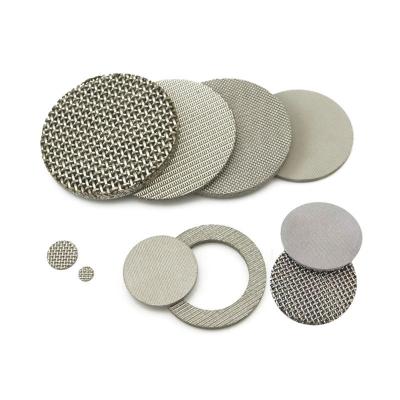 China 100 Micron Sintered Metal 316 Stainless Steel Filter Disc Multilayer Filter for sale