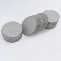 China 100 Micron Sintered Metal 316 Stainless Steel Filter Disc Multilayer Filter for sale