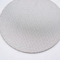China Superior Acid Resistance Stainless Steel 316 Multi Layer Sintered Filter Screen Round Disc for sale