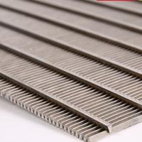 China Slotted Stainless Steel Wedge Wire Screen Filter Panel for sale