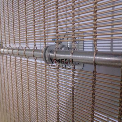 China Cladding Wall Exterior Interior Outdoor Metal Stainless Steel Security Flexible Spiral Woven Decorative Architectural Wire Mesh for sale