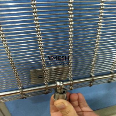 China Hanging Folding Screen Stainless Steel Woven Design Mesh Curtain For Indoor Shadow Curtain for sale