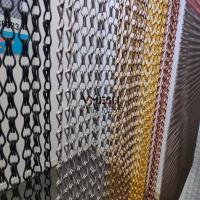 China Aluminum Coil Drapery Woven Wire Mesh Metal Curtain For Home Decoration for sale