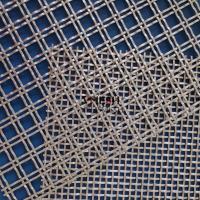 China Modern Office Space Decorative Wall Cladding Stainless Steel Crimped Wire Mesh Panel for sale