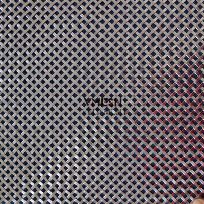 China Decorative Stainless Steel Flat Wire Woven Wire Mesh Panels For Building for sale