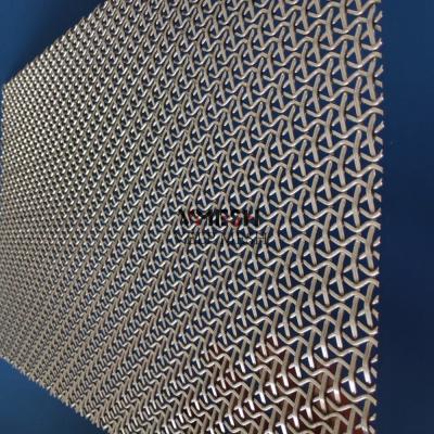 China Architecture Weaving Technique Wire Mesh Fabric For Decorative Cladding for sale