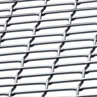 China Stainless Steel Crimped Woven Wire Mesh For Hotel Decoration for sale