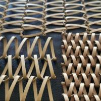 China Dutch Weave Decorative Gold Stainless Steel Bar Decorative Metal Curtain for sale