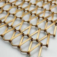 China Dutch Weave Decorative Gold Stainless Steel Bar Decorative Metal Curtain for sale