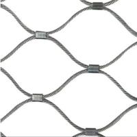 China High Strength Diamond Ferrule Stainless Steel Cable Woven Wire Rope Mesh for sale