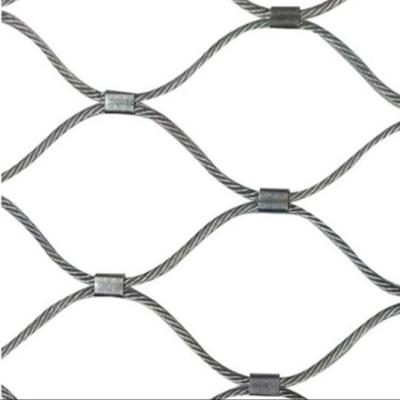 China High Strength Diamond Ferrule Stainless Steel Cable Woven Wire Rope Mesh for sale