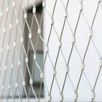 China High Strength Diamond Ferrule Stainless Steel Cable Woven Wire Rope Mesh for sale