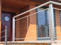 China Stair Railing Protection Net AISI 304/316 Stainless Steel Wire Rope with Zinc for sale