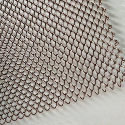 China Aluminum Wire Mesh Fabric Decorative Chain Link Wire Mesh Curtain for sale