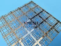 China Custom Powder Coated Anodized Architectural Mesh Crimped Woven Metal Mesh for Staircase Balustrade for sale