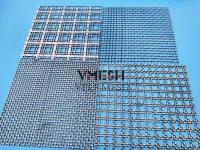 China Custom Architectural Metal Mesh Gold Finish Stainless Steel Woven Architectural Panel for sale