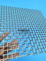 China Custom Powder Coated Anodized Architectural Mesh Crimped Woven Metal Mesh for Staircase Balustrade for sale
