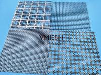 China Custom Powder Coated Anodized Architectural Mesh Crimped Woven Metal Mesh for Staircase Balustrade for sale
