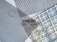 China Stainless Steel Customized Wire Mesh Plain Woven Metal Decorative Mesh for sale
