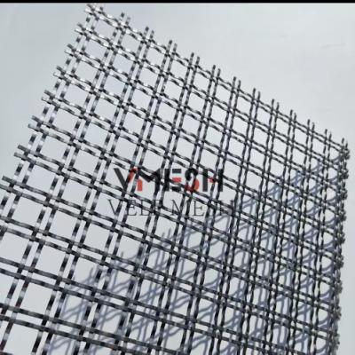 China Architectural Stainless Steel Crimped Mesh Decorative Woven Wire Metal Mesh Panel for sale