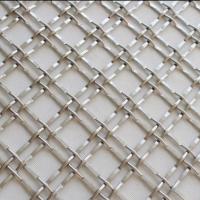 China Gold Painted Architectural Metal Mesh Decorative Woven Wire Pattern Strip Mesh Panels for sale