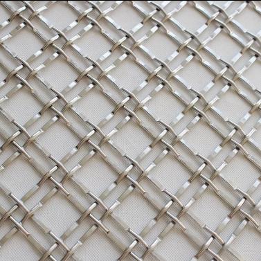 China Gold Painted Architectural Metal Mesh Decorative Woven Wire Pattern Strip Mesh Panels for sale