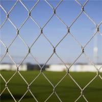 China SS316 Stainless Steel Wire Rope Mesh Flexible Woven For Aviary Balcony Protection for sale