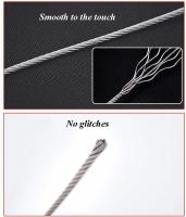 China Stainless Steel Heavy Duty Cable Net Square Mesh Aperture Rope Mesh For Garden Fence for sale