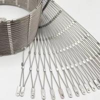 China SS316 Stainless Steel Wire Rope Mesh Flexible Woven For Aviary Balcony Protection for sale