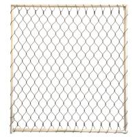 China SS316 Stainless Steel Wire Rope Mesh Flexible Woven For Aviary Balcony Protection for sale