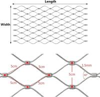 China Flexible Stainless Steel Cable Mesh for Bird Aviary Safety Protection for sale