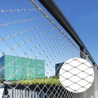 China Custom Size Stainless Steel Rope Netting Animal Enclosure Aviary Zoo Fence Protect Mesh for sale