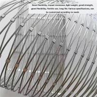China Custom Size Stainless Steel Rope Netting Animal Enclosure Aviary Zoo Fence Protect Mesh for sale
