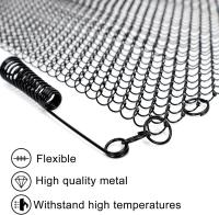 China Strong Chain Link Metal Mesh Coil for Decorative and Safety Fireplace Screen for sale