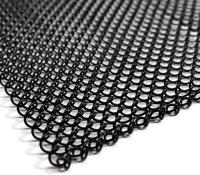 China Powder Coated Black Mesh Curtain Safety Fireplace Screen Curtain for sale