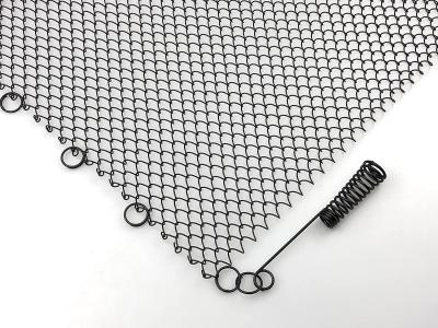 China Anti-deform Metal Design Stainless Steel 1.2mm Fireplace Mesh Screens for sale