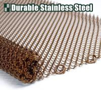 China Anti-deform Metal Design Stainless Steel 1.2mm Fireplace Mesh Screens for sale