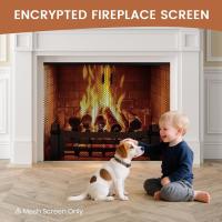 China Folding Multi-panel Adjustable Metallic Fabric Curtains For Indoor Fireplace Screen for sale