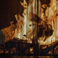 China Strong Chain Link Metal Mesh Coil for Decorative and Safety Fireplace Screen for sale