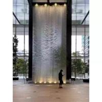China Anti-rust Stainless Steel 304 Metal Water Curtain For Water Feature for sale