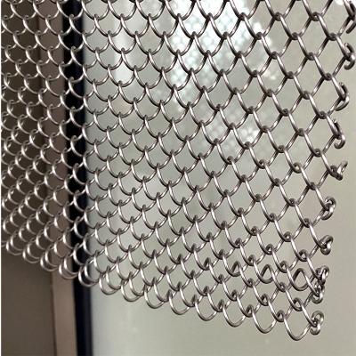 China Customized 6*6mm Hole Size Waterfall Decoration Net Divider Wall for sale