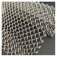 China 1.2mm Stainless Steel Wire Sliver Color Woven Water Rain Curtain Wall Mesh for sale