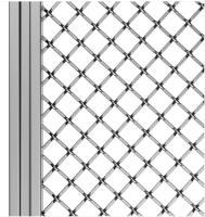 China Custom Architectural Metal Mesh Gold Finish Stainless Steel Woven Architectural Panel for sale
