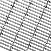 China Custom Brass Antique Finish Architectural SS Crimped Mesh Exterior Architectural Metal Mesh Cladding for sale