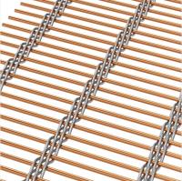 China Architectural Decorative Stainless Steel Cable Rod Woven Wire Mesh For Indoor Curtain Mesh for sale