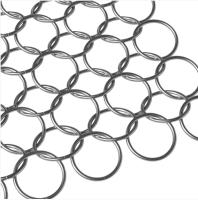 China Gold and Silver Stainless Steel Dcorative Ring Mesh Curtain Chain Drapery Fabric for sale