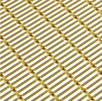 China Gold Color Architectural Decoration Stainless Steel Woven Cable Rod Wire Mesh Sheet for sale