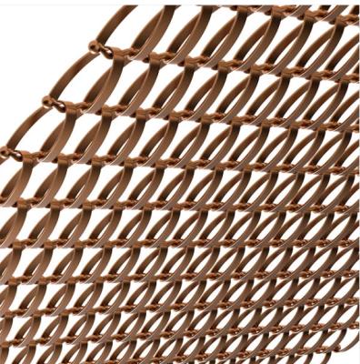 China Bronze Decorative Mesh Architecural SS Decoration Curtain For Metal Decorative Indoor Dividers for sale